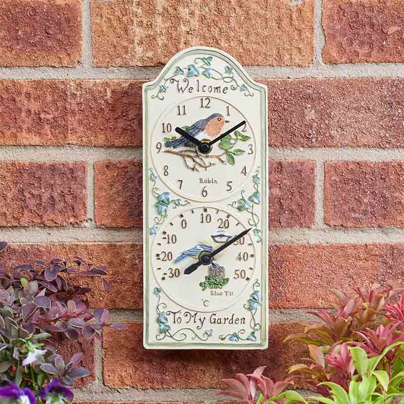 Birdberry Wall Clock & Thermometer – Plymouth Garden Centre
